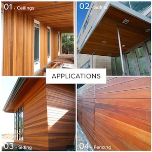Western Red Cedar T&G Cladding (15 SF) - Etsy