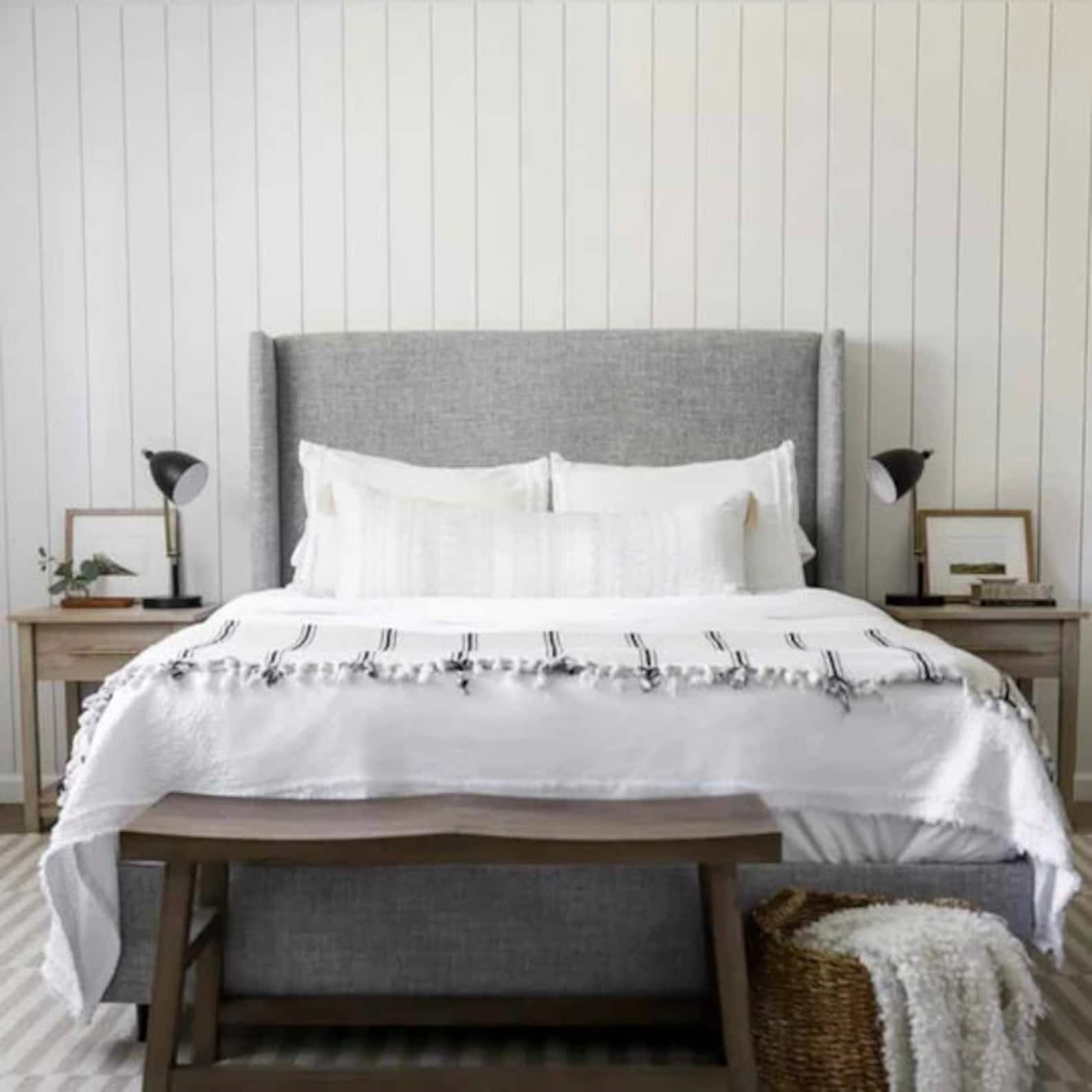 Primed White Wood Shiplap Boards (25 SF) - Etsy