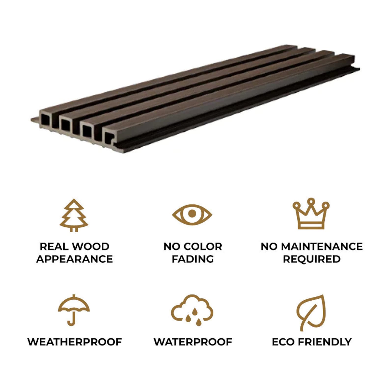Composite Narrow Slat Exterior Cladding (25.2 SF) - Etsy