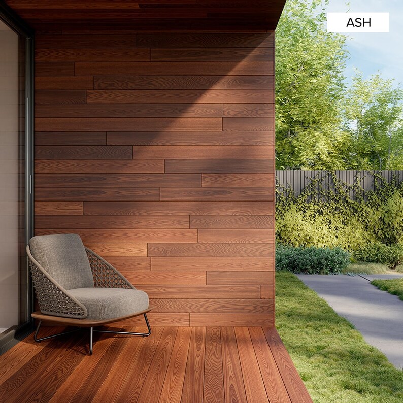 Modern Exterior Wood Cladding (15 SF) - Etsy