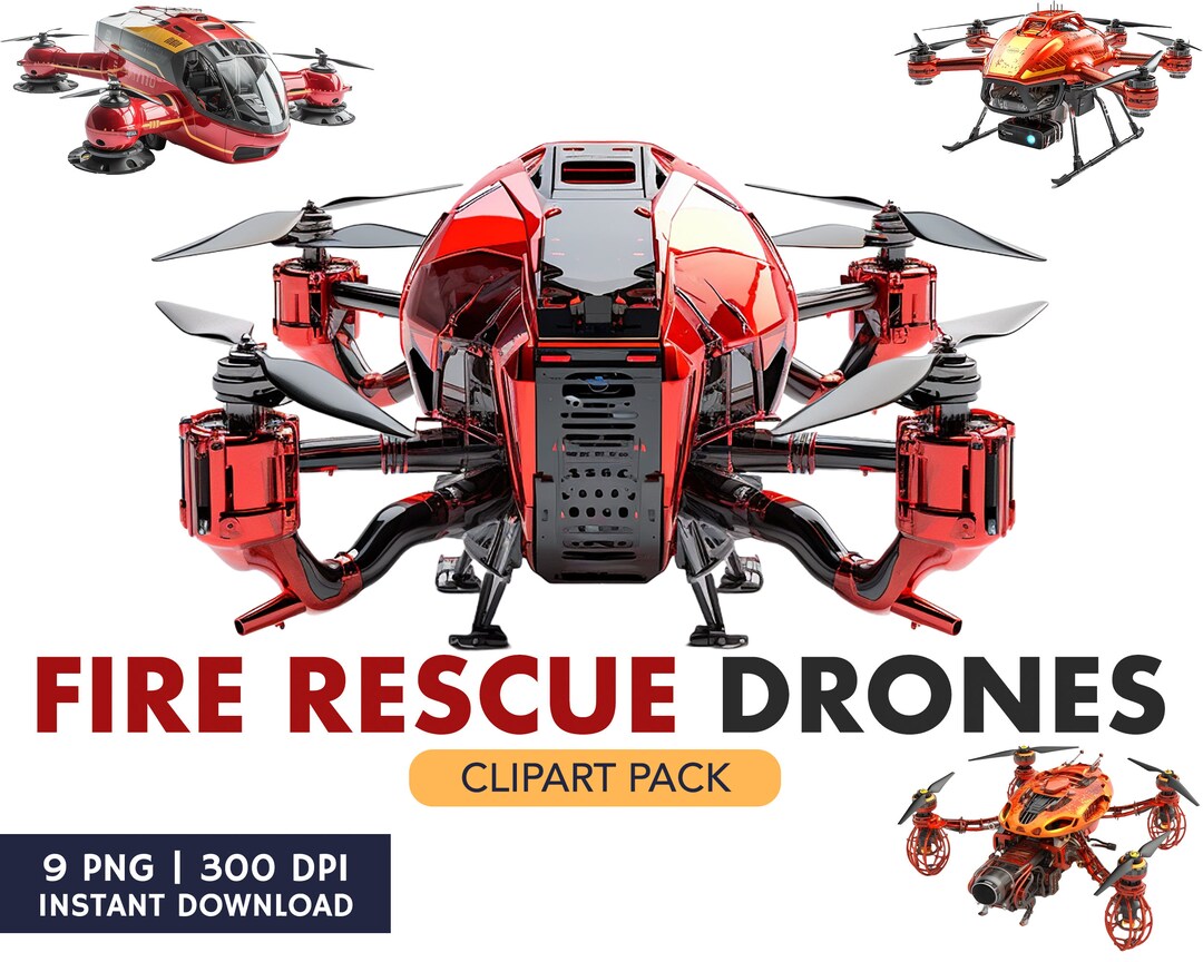 Fire Rescue Drones Clipart 9 High Quality PNG With Transparent ...