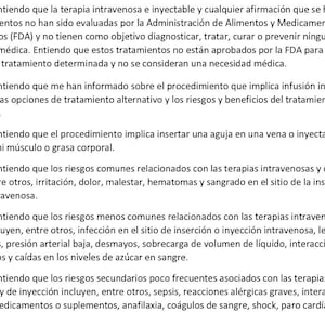 IV and IM Spanish Consent Form/formulario De Consentimiento Para ...