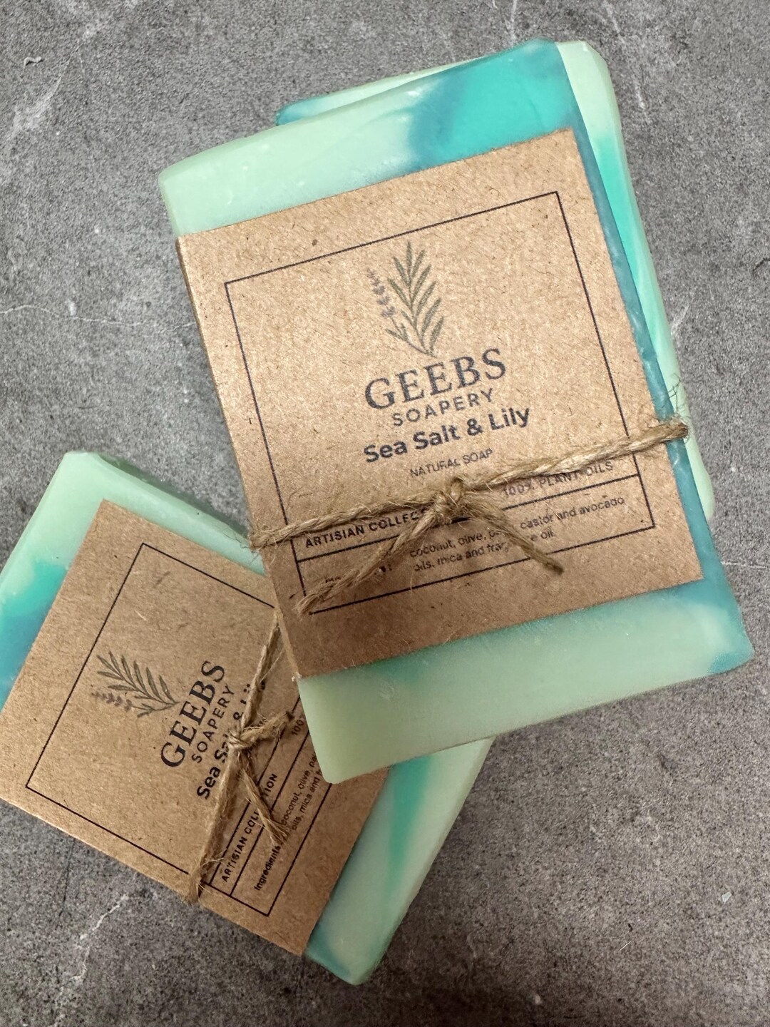 Sea Salt & Lily Soap Bar 5 Oz Full Size Bar - Etsy