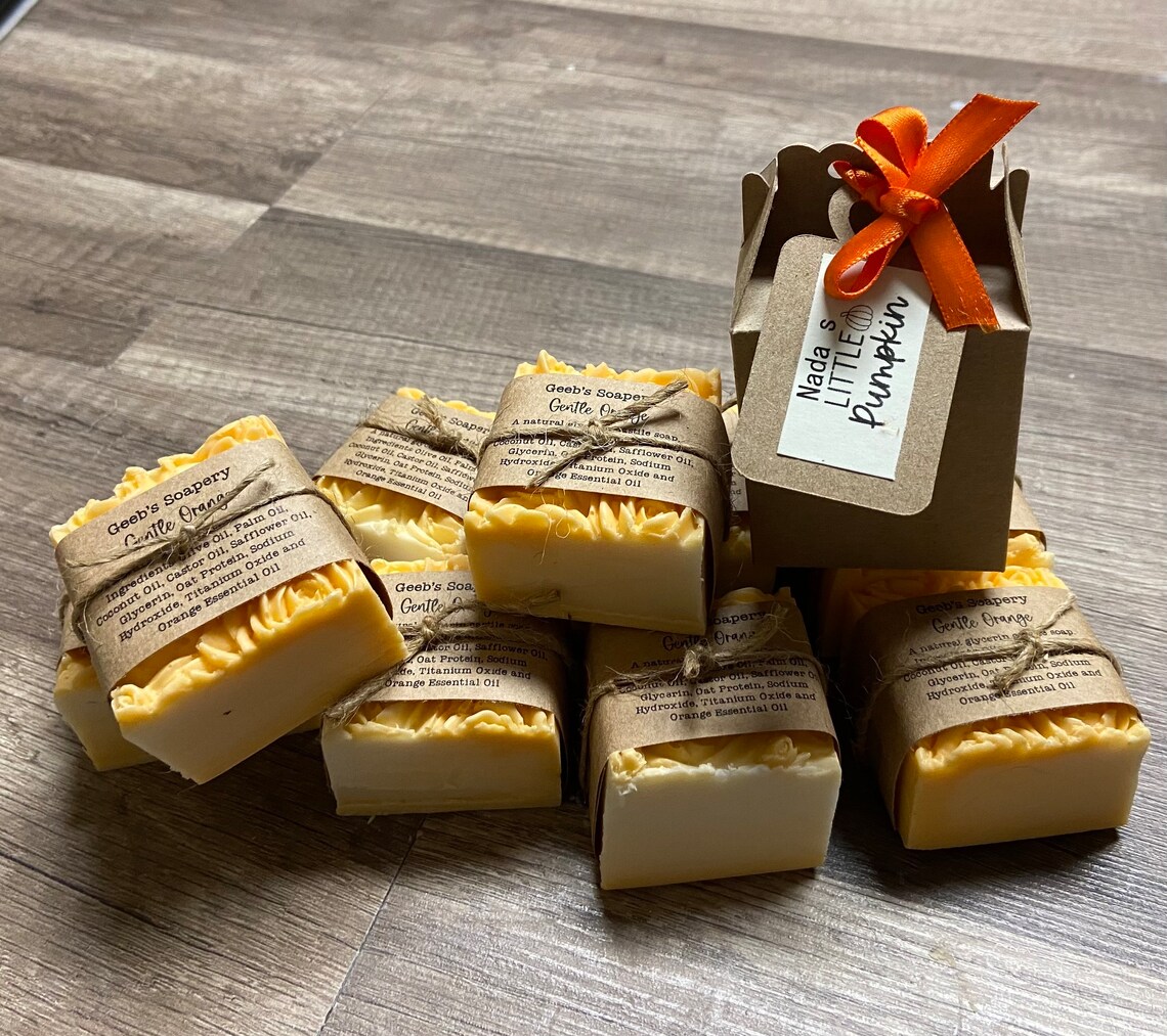 Custom Made Soaps 2.5 Oz With Custom Imprinted Labels Half of a Full ...