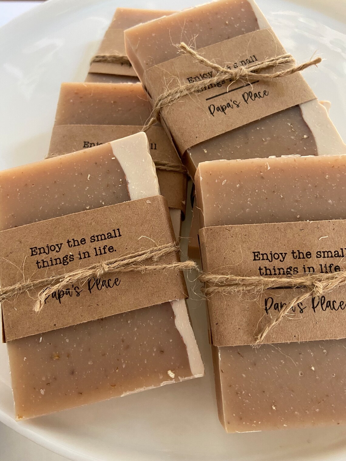 Custom Made Soaps 2.5 Oz With Custom Imprinted Labels Half of a Full ...