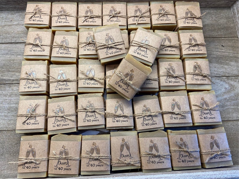 Custom Made Soaps 2.5 Oz With Custom Imprinted Labels - Half of a Full ...