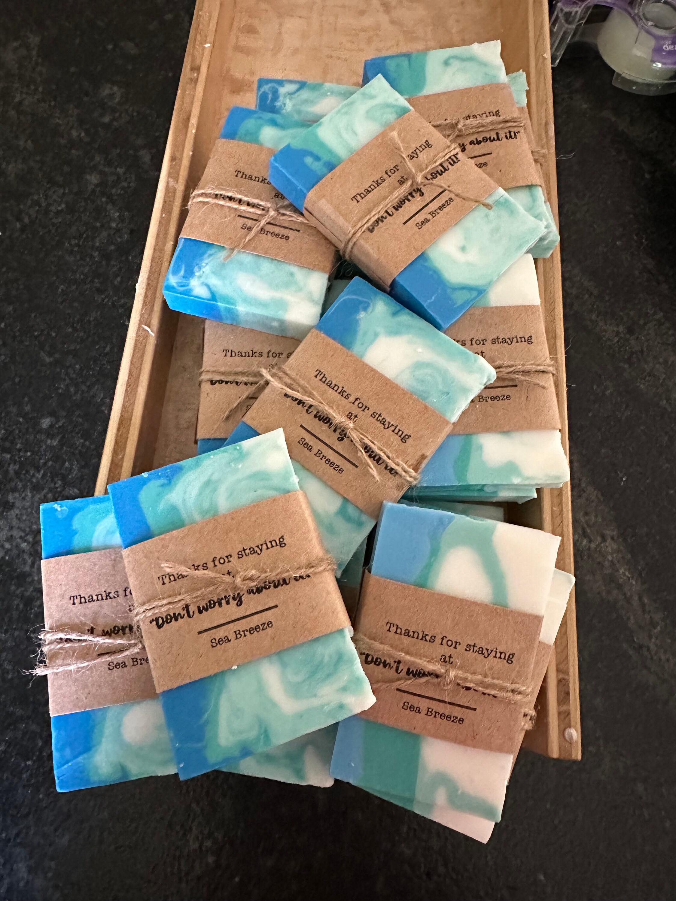 Custom Made Soaps 2.5 Oz With Custom Imprinted Labels - Half of a Full ...