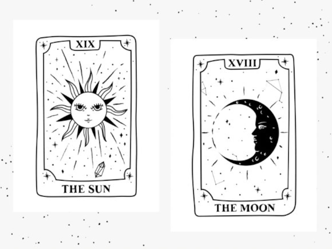 Color Your Own Tarot Cards | 22 Major Arcana | PDF Coloring Book ...