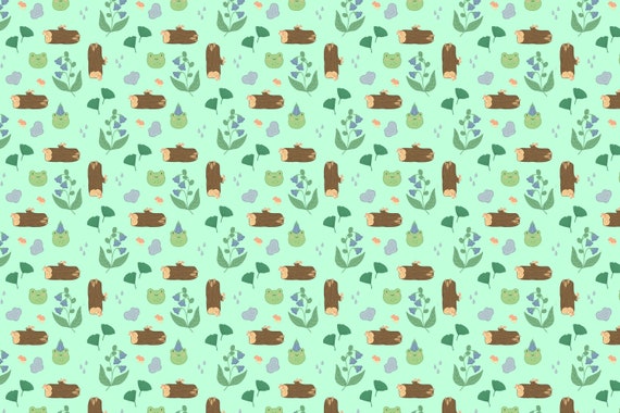Kawaii Frog Desktop Wallpaper - Etsy