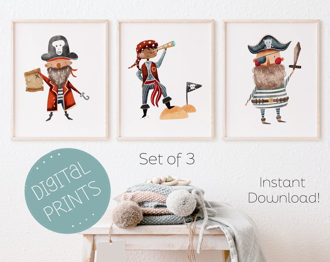 Pirate Alphabet Poster-printable Alphabet-printable Pirate ABC Poster ...