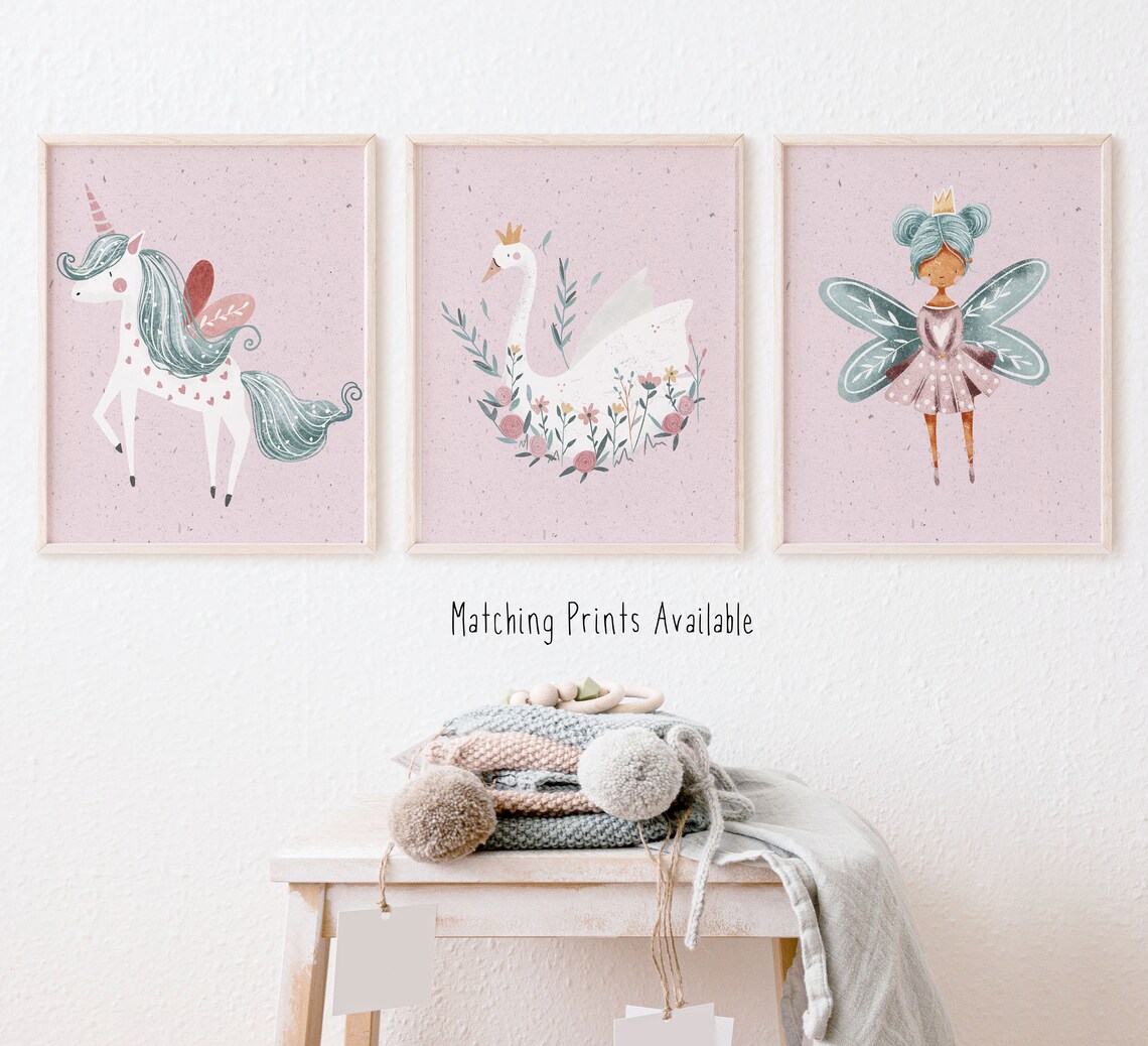 Unicorn Digital Print Fairytale Nursery Decor Unicorn - Etsy