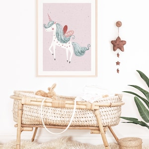 Unicorn Digital Print, Fairytale Nursery Decor, Unicorn Printable ...