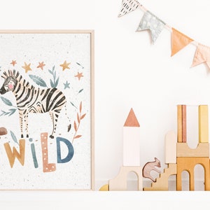 Zebra Digital Print, Safari Printable Wall Art, Zebra Printable, Safari ...