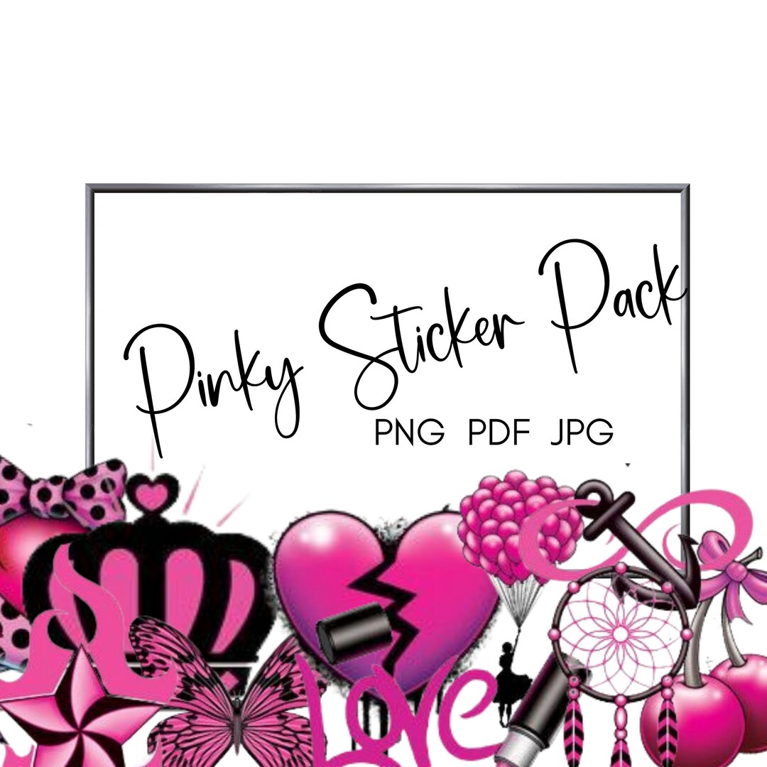 Printable Pinky Sticker Pack - Etsy