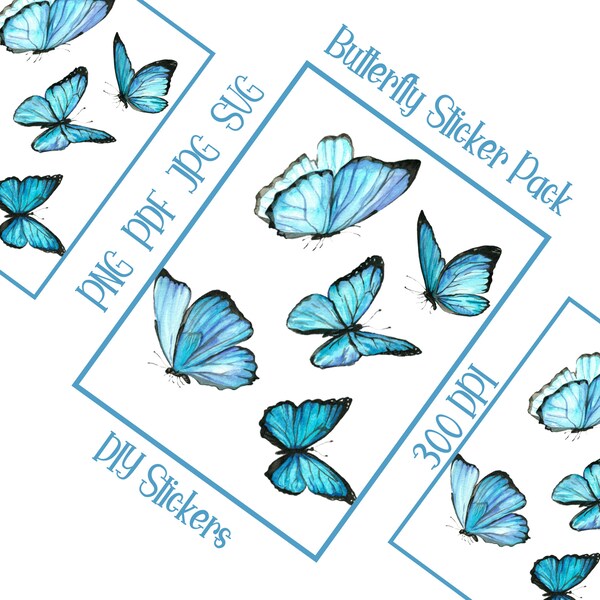 Butterfly Stickers - Etsy