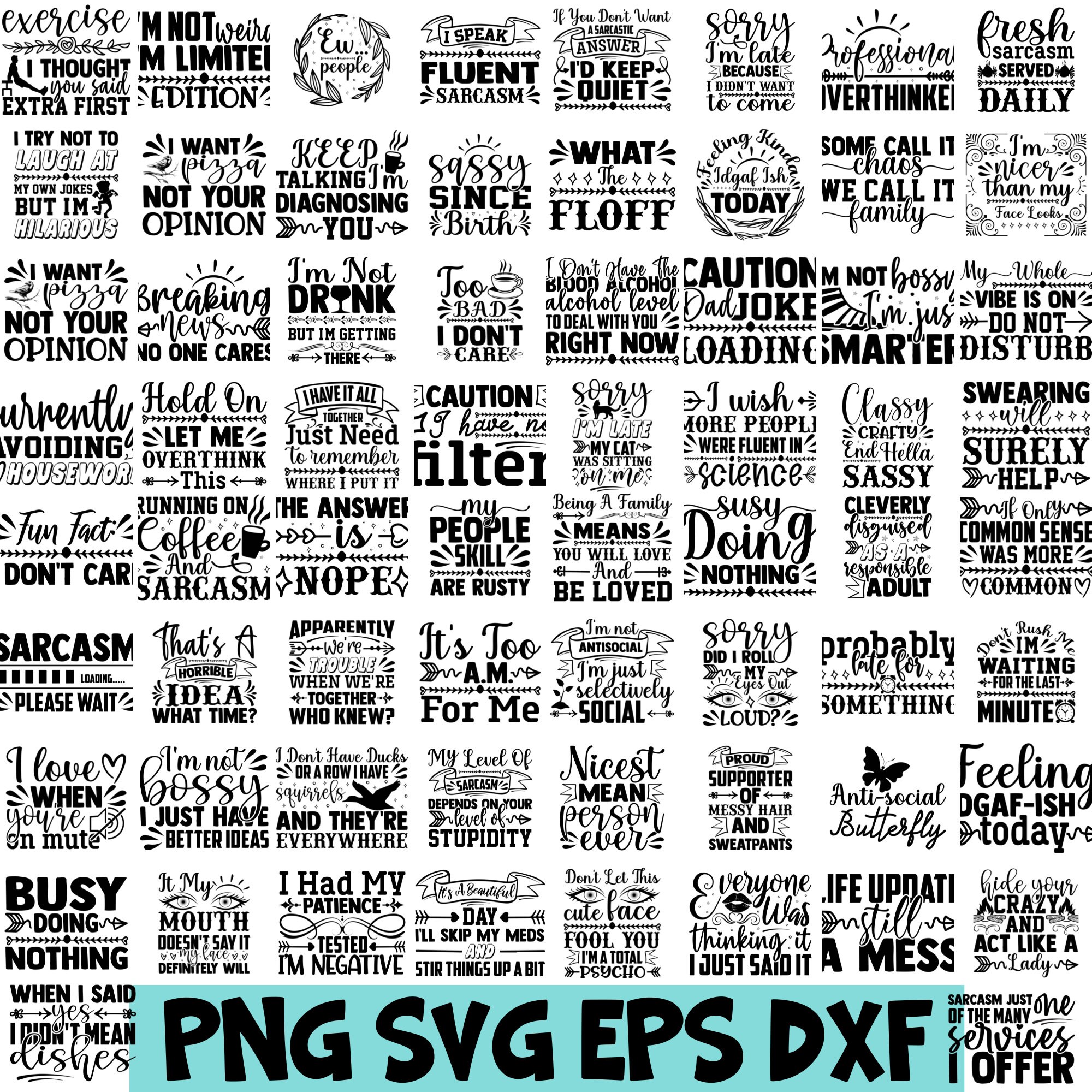 75 Funny Svg Bundle Funny Svg Files Funny Quotes Svg DXF - Etsy Australia