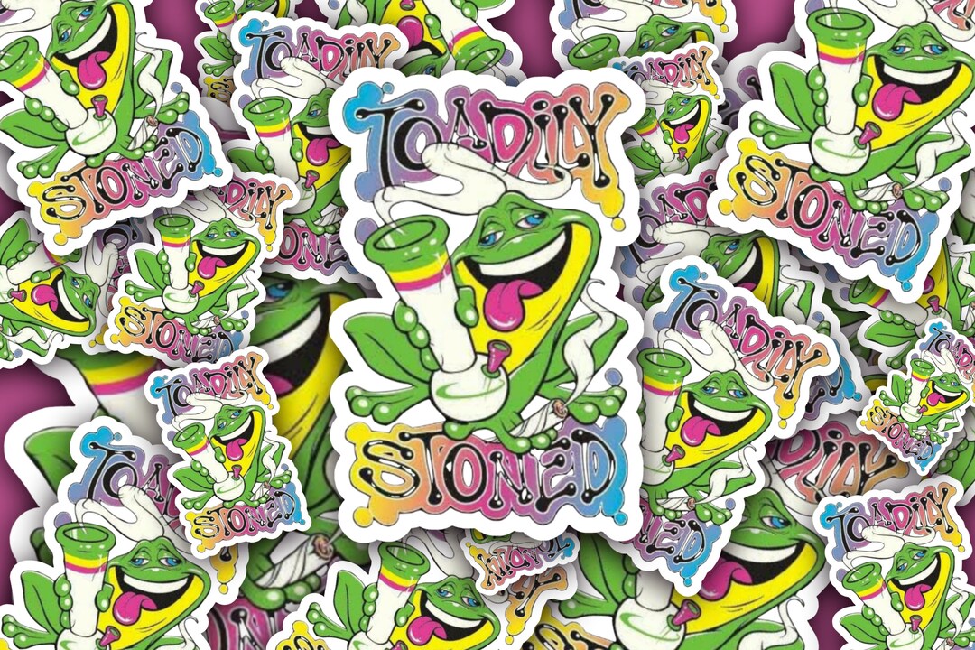 420 Toadily Stoned Printable Sticker - Etsy