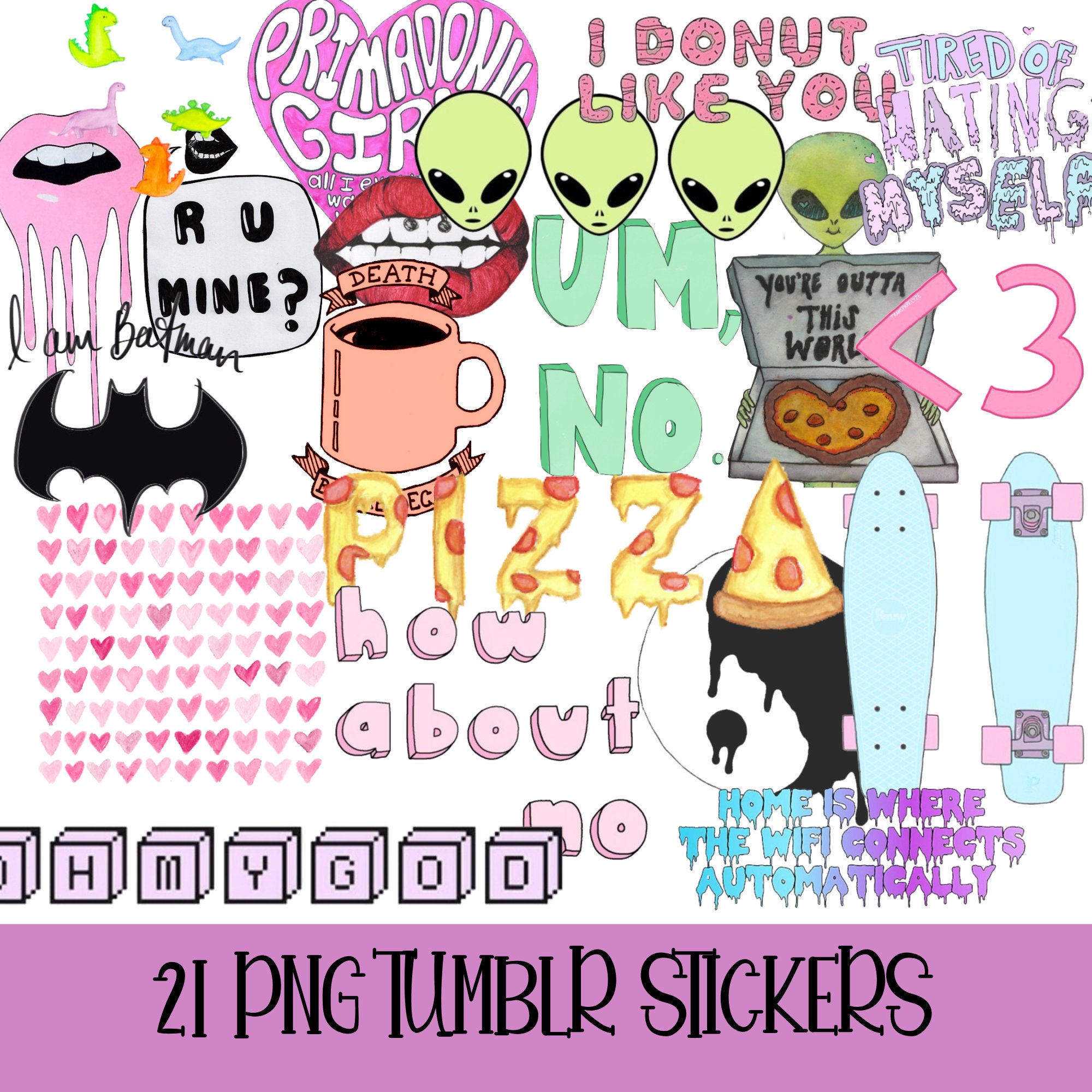 Tumblr Hipster Stickers