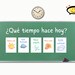 Weather Spanish Vocabulary Printable Posters, Weather in Spanish ...