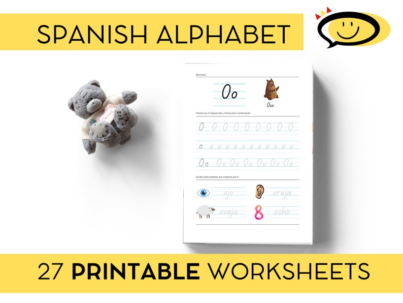 Spanish Alphabet Letter Tracing Spanish Alphabet Worksheets - Etsy