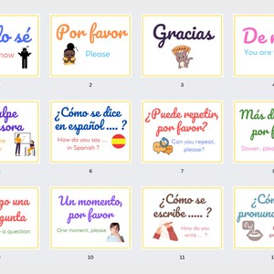 Spanish Classroom Phrases Printable Poster Set, Spanish Classroom Decor ...
