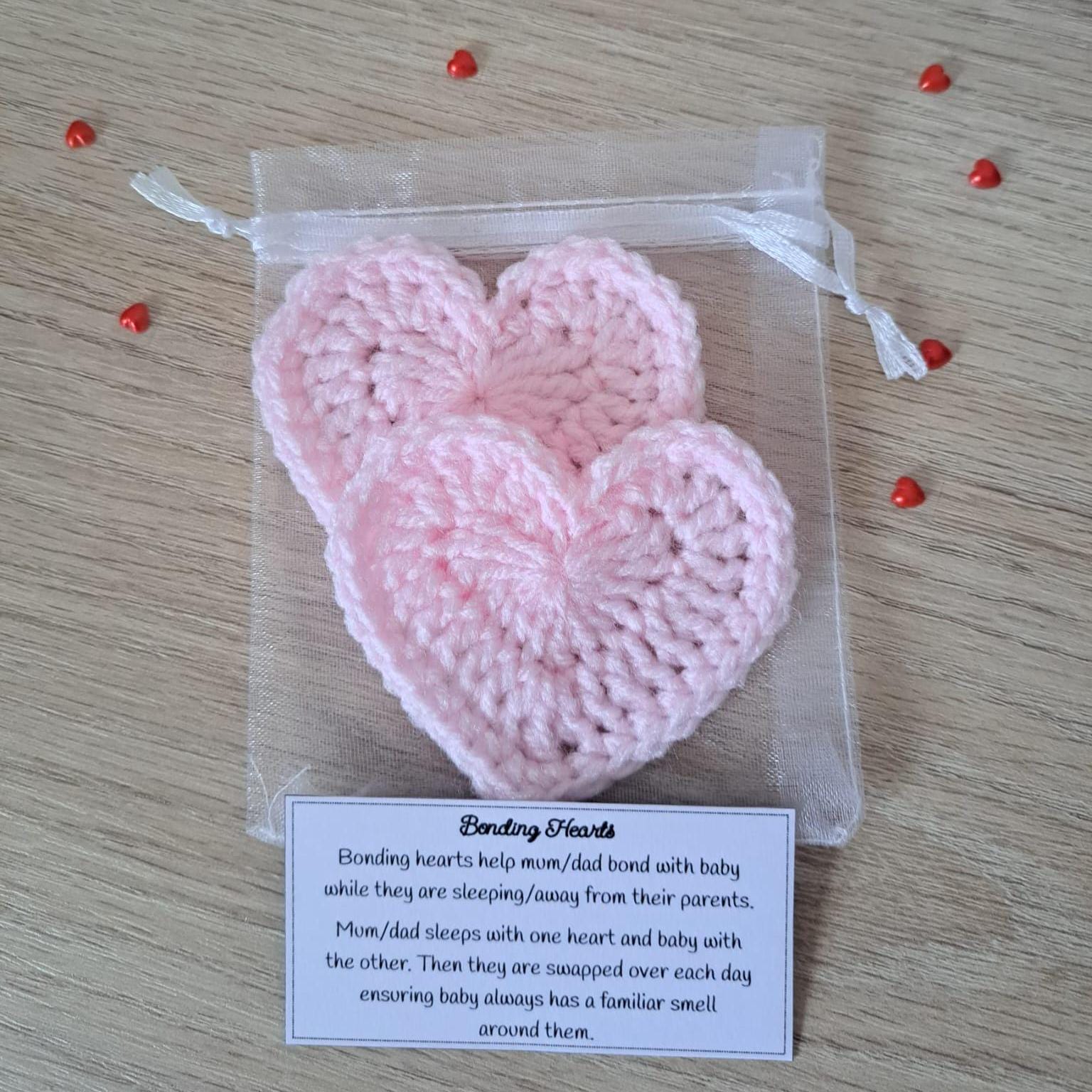 Crochet Bonding Hearts