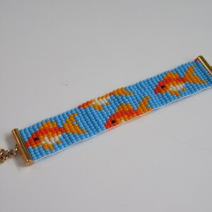 Goldfish Seed Bead Bracelet - Etsy