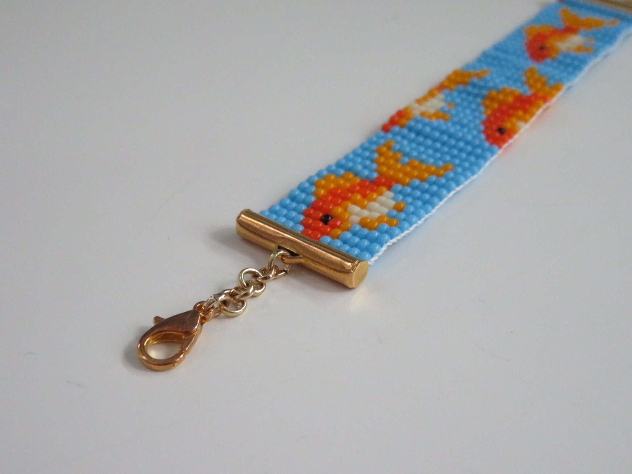 Goldfish Seed Bead Bracelet - Etsy
