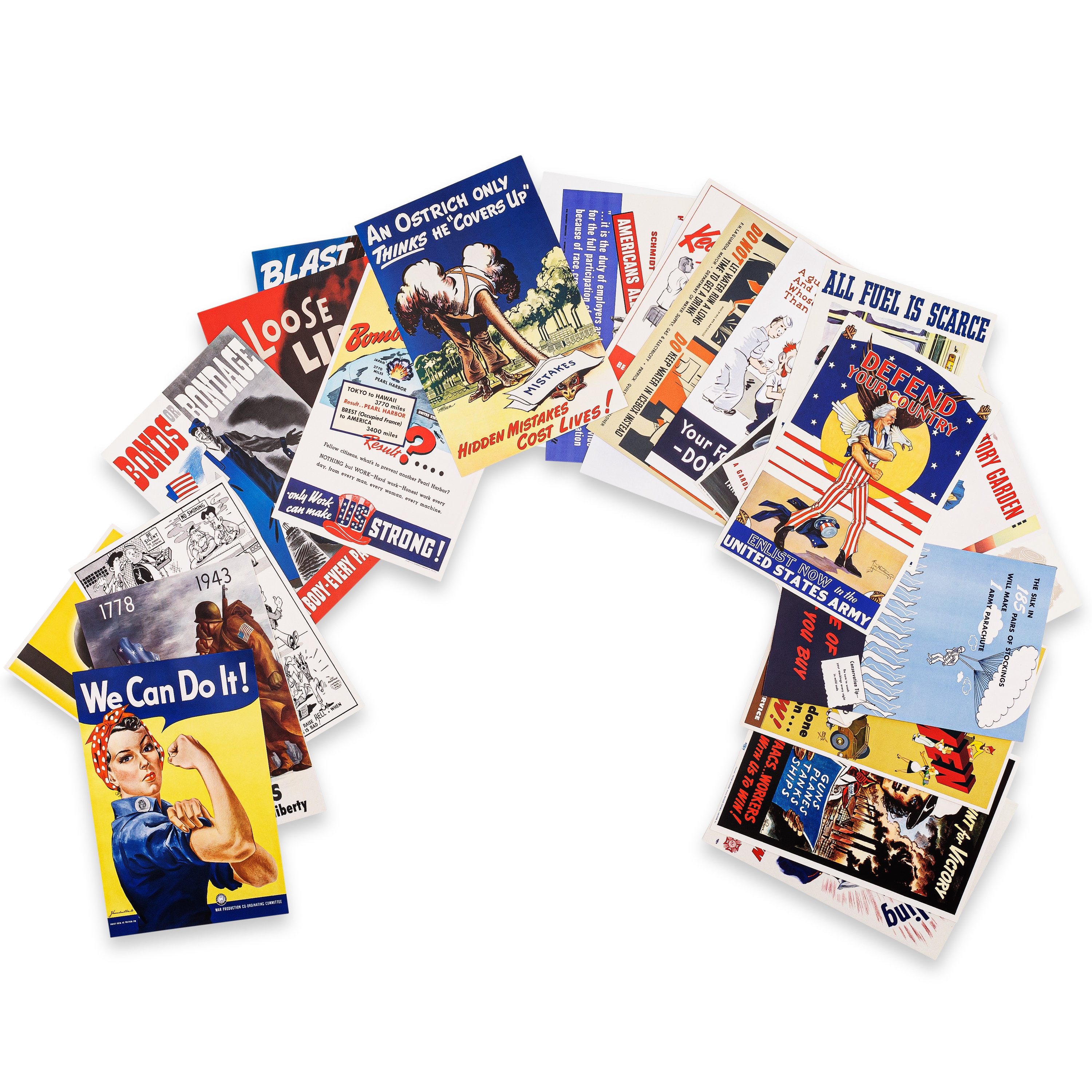 Historic Cartoons 50 Cards World War II Cartoons & Posters 25 Cards ...