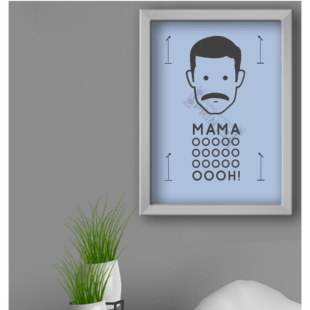 Queen: mama ooooo music Print poster | Etsy