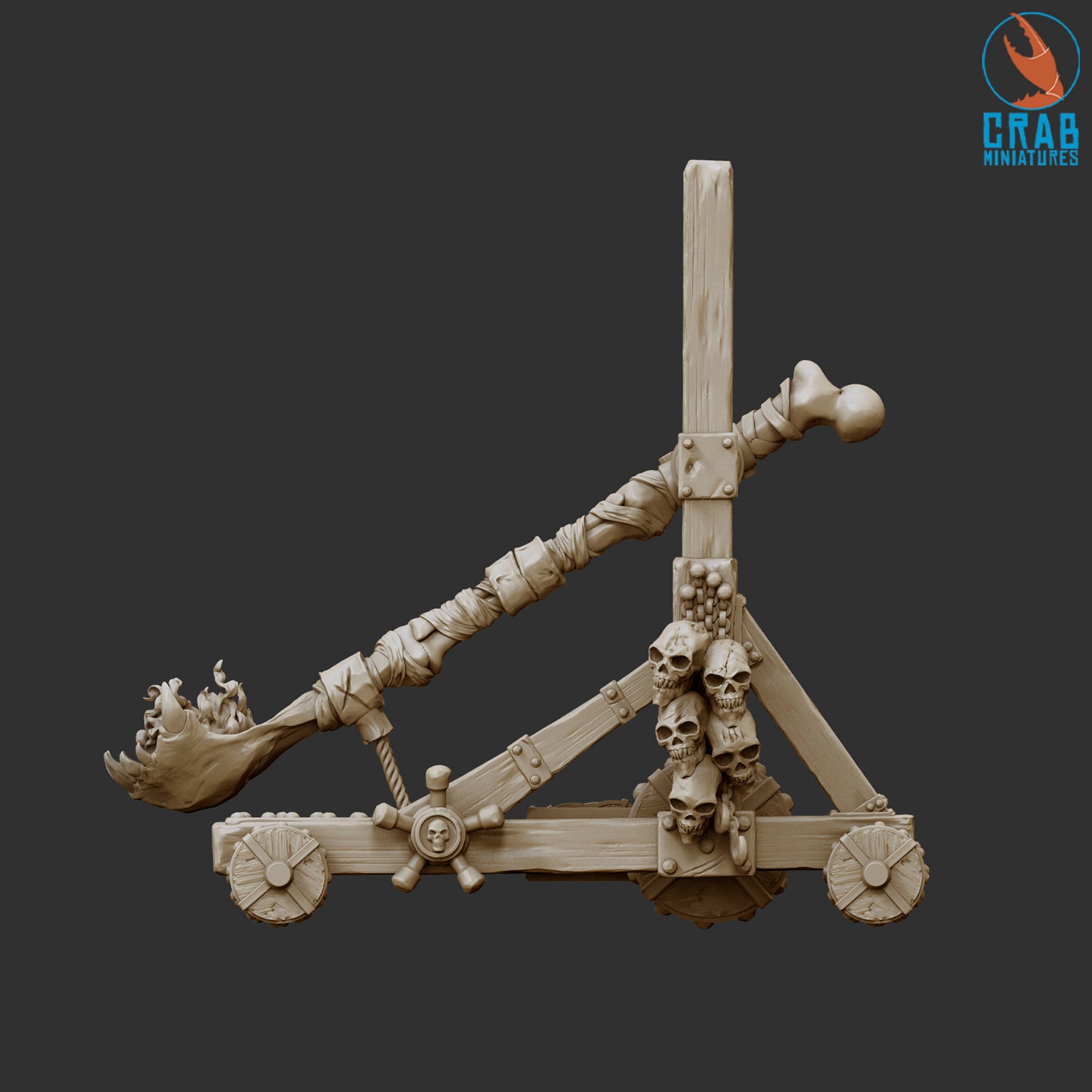 Desert Skeleton Catapult E.g. for Khemri / Tomb Kings Screaming Skull ...