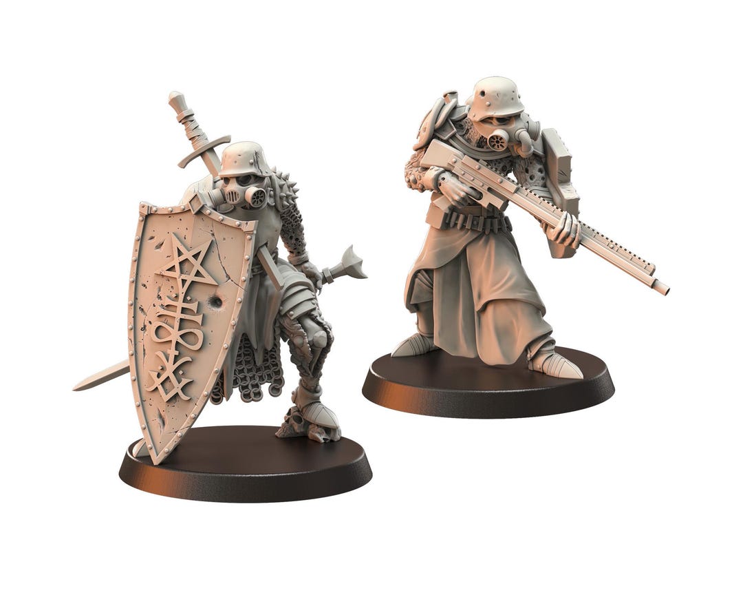 Wardens (2 Models) | Candles of Heresy | Grimdark Trench Warfare - Etsy UK