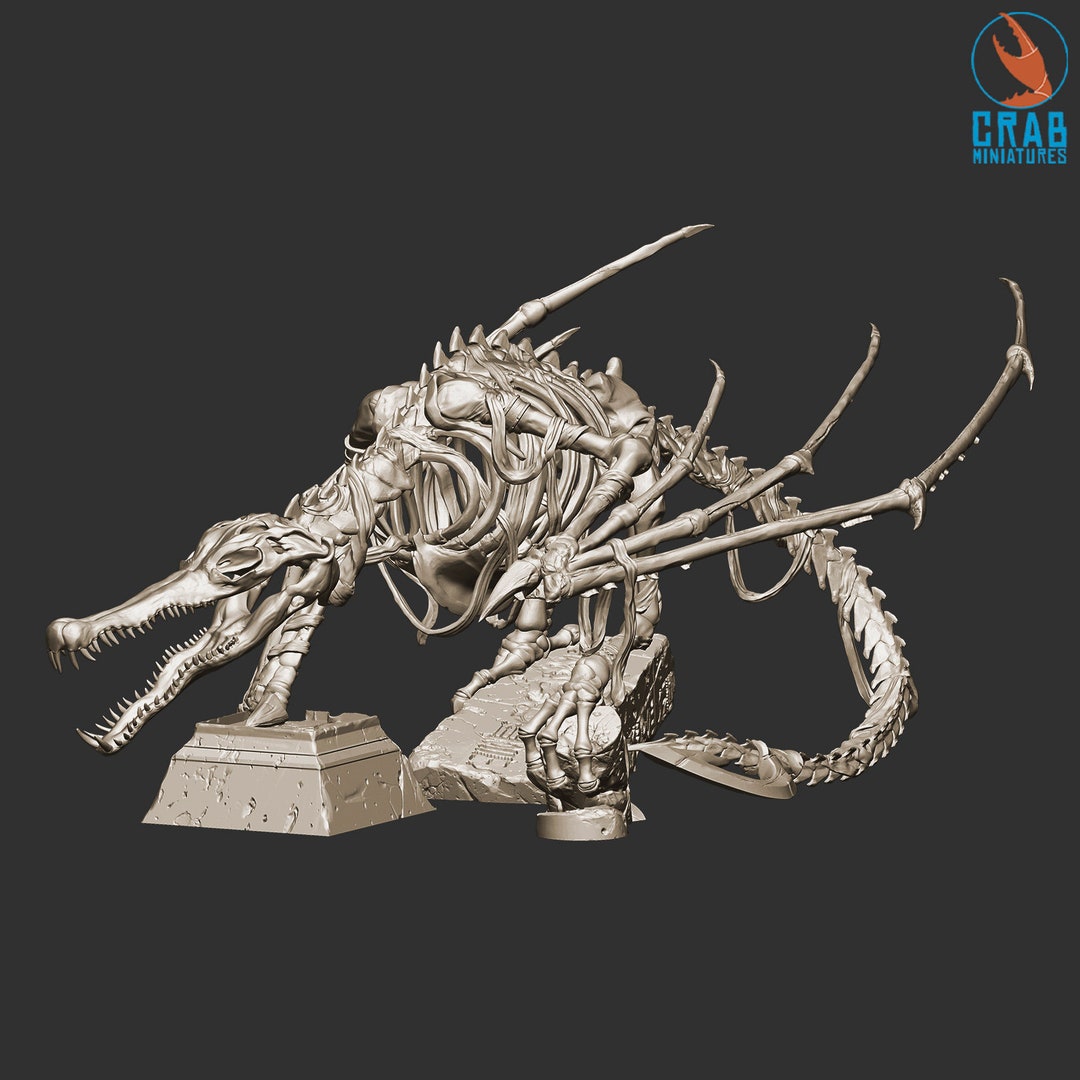Sobek Dragon | Undead Egyptian Desert Skeletons | Age of Fantasy - Etsy