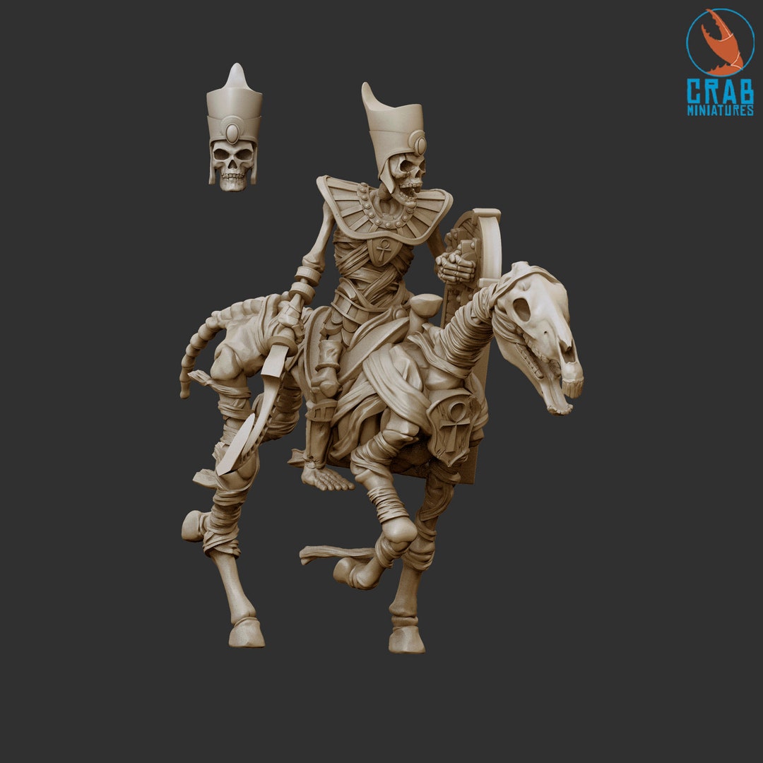 Prince, Mounted | Undead Egyptian Desert Skeletons | Age of Fantasy - Etsy
