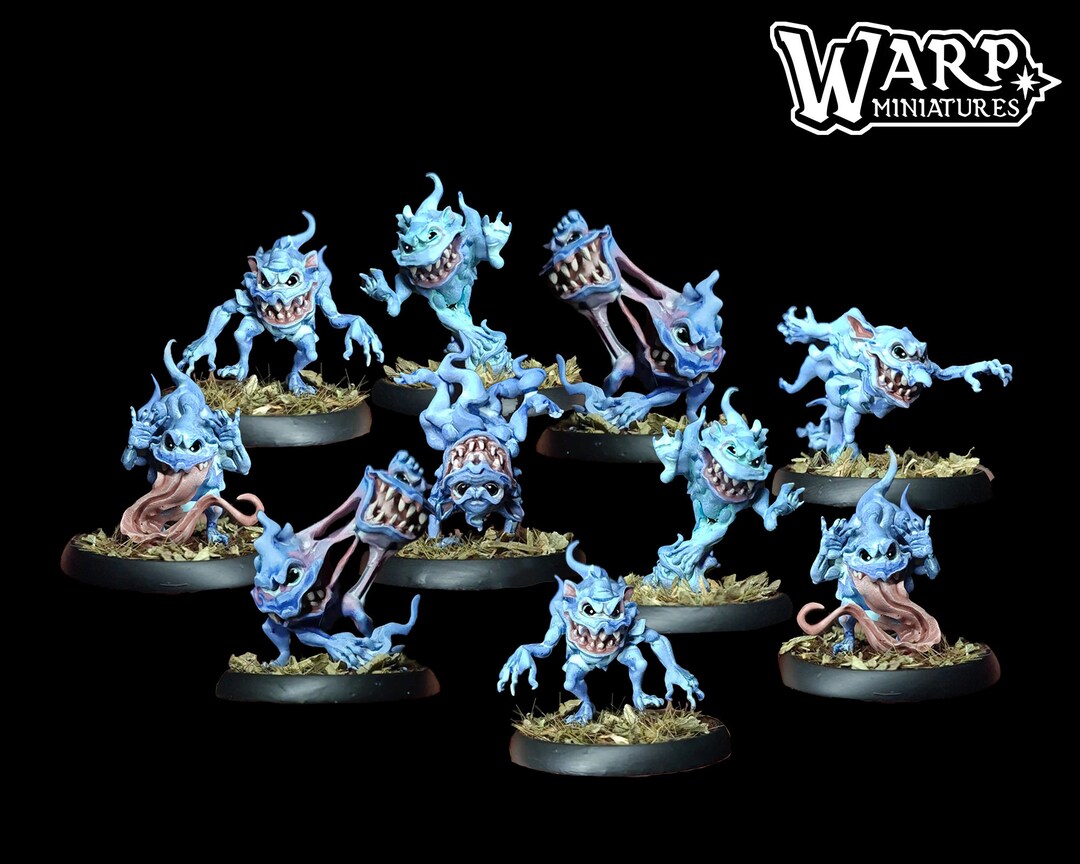 Indigo Terrors (10 Models) | E.g. as Slaanesh Demons for Warhammer - Etsy