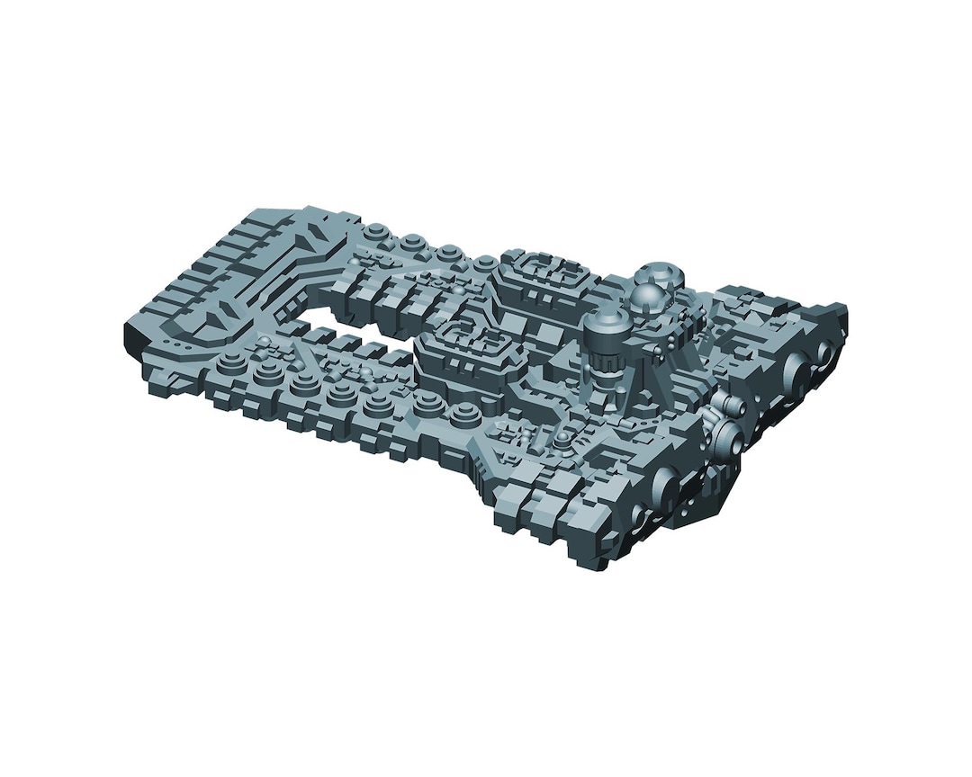 Stonekin Industrial Cruiser | Space Dwarves for Battlefleet Colossus ...