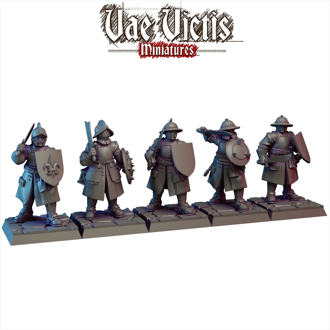 Vampire Hunters Infantry (5 Models) | Witch Hunters E.g. for Broheim ...