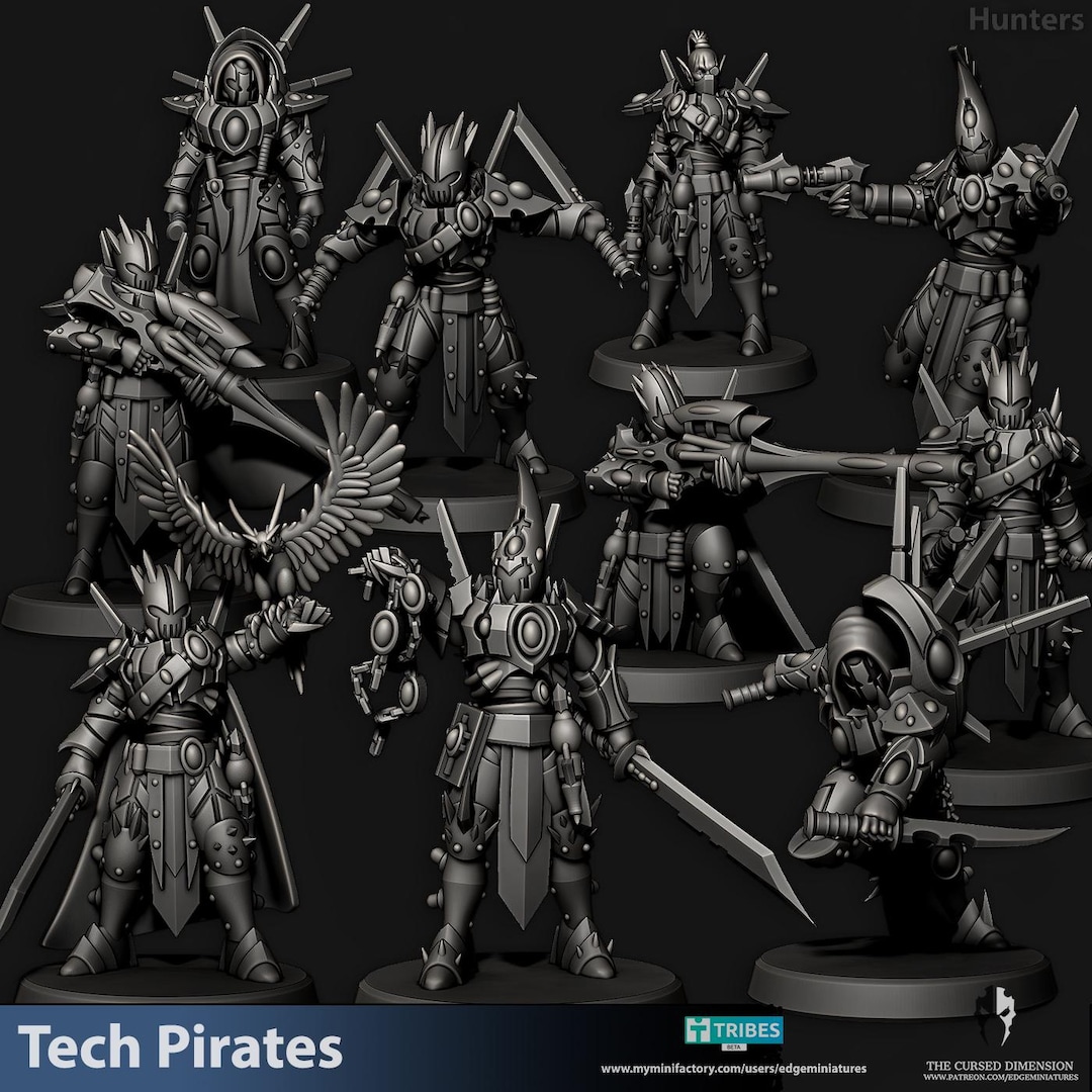 Tech Pirate Hunters (10 Models) | Space Elves Kill Team | Tech Pirates ...