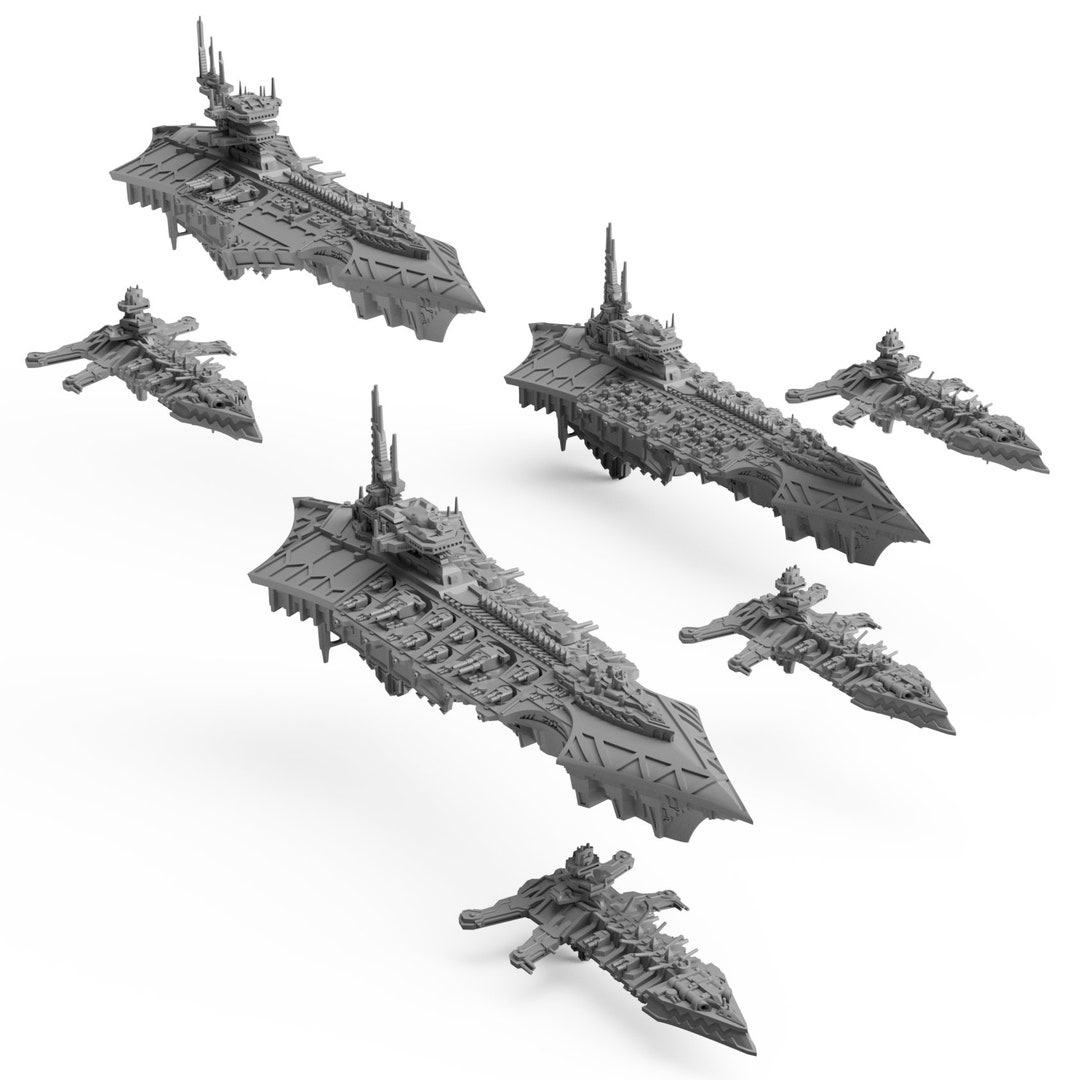 Starter Fleet 750 Points Chaos Gloomy Fleet E.g. for Battlefleet Gothic - Etsy