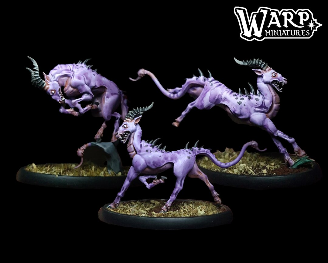 Spike-beasts of Excess (3 Models) | E.g. as Slaanesh Demons for ...