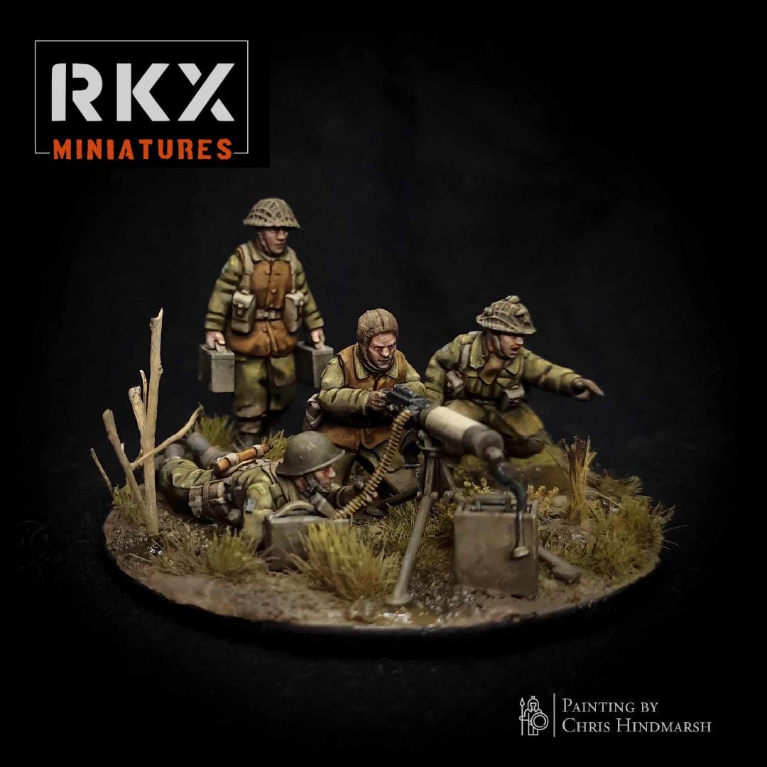 Canadian Vickers MG Team | RKX Miniatures | 28 Mm / 1:56 | World War II ...
