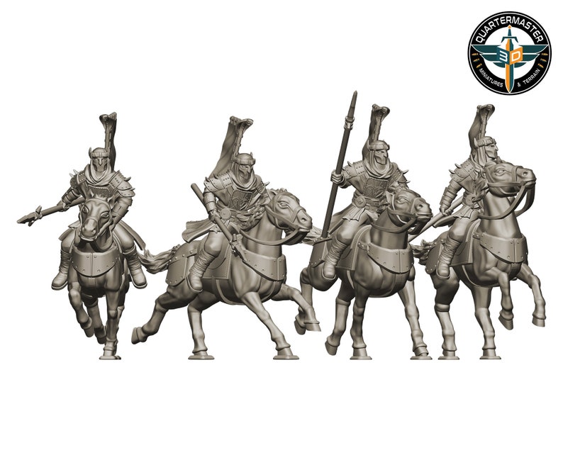 Cobra Cult Elite Cavalry With Spears 4 Models E.g. for Lord of the ...
