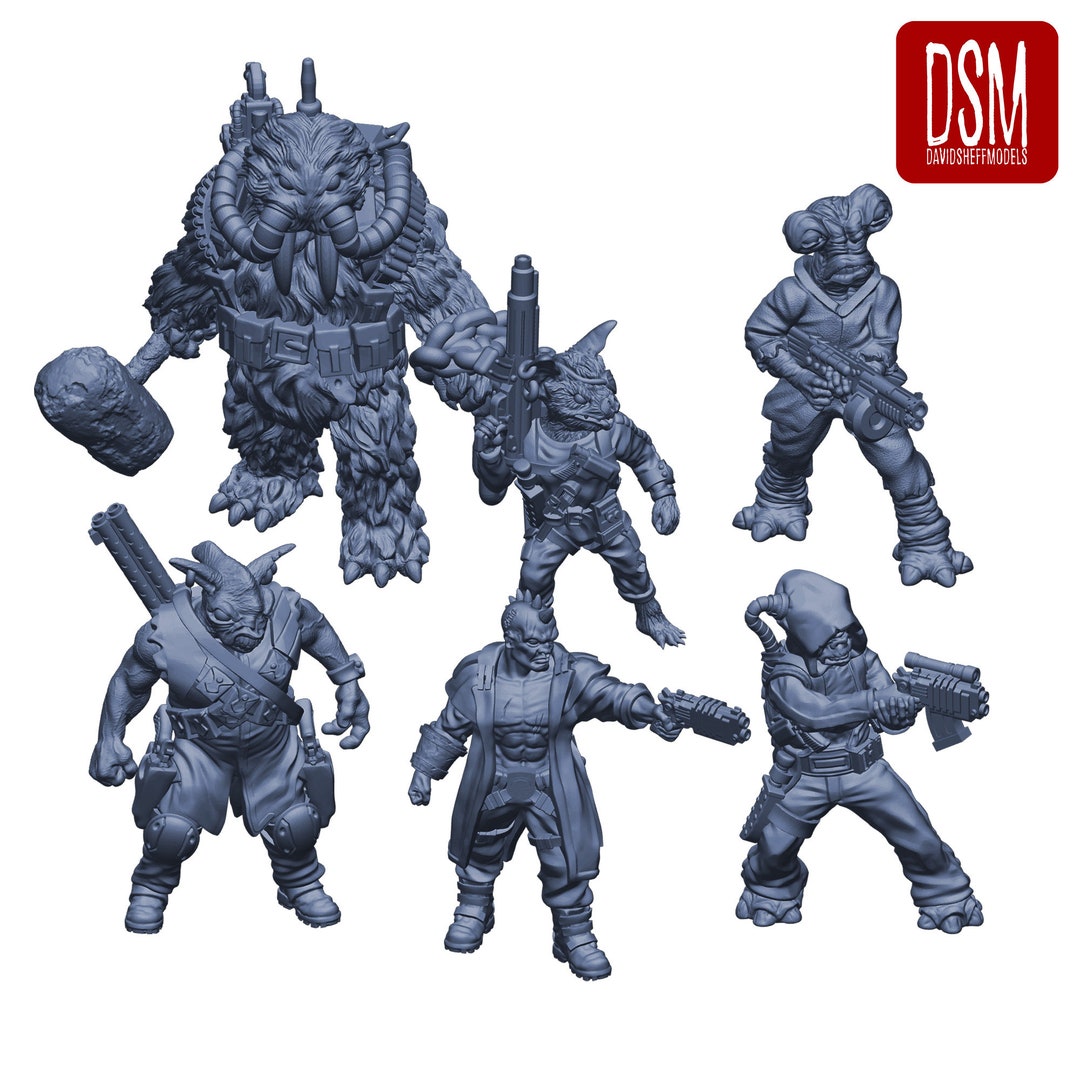 Alien Scum (6 Models) | Scumcity - Etsy