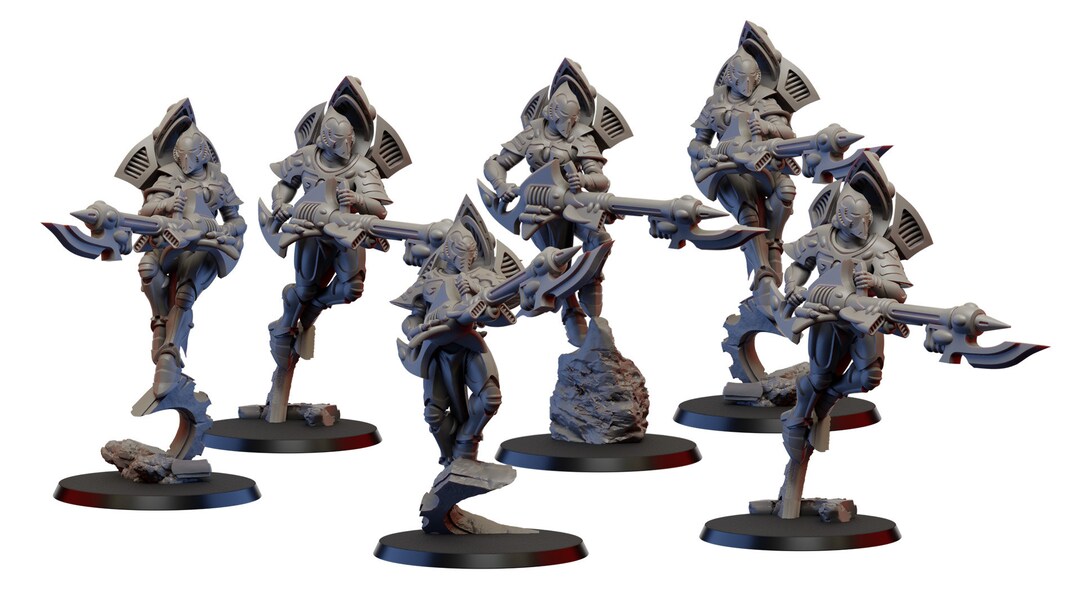 Space Elves Spectres 6 Models E.g. as Eldar Shadow Spectres - Etsy
