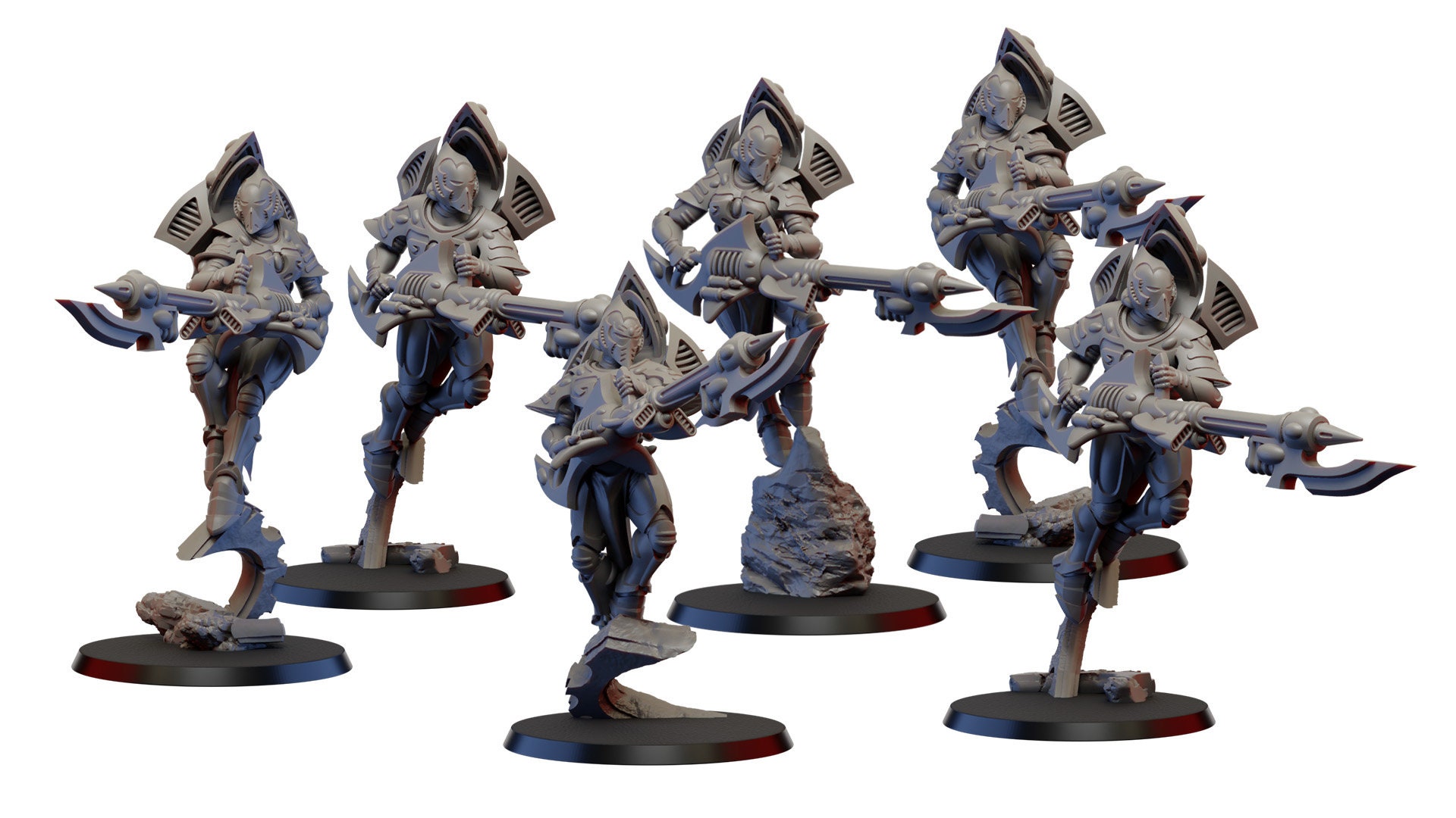 Space Elves Spectres 6 Models E.g. as Eldar Shadow Spectres - Etsy