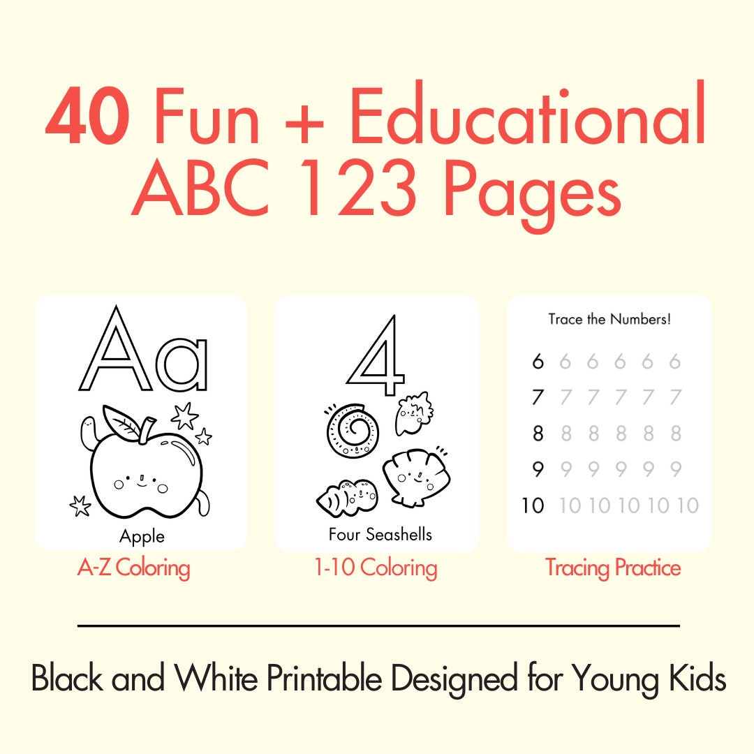 Fun and Educational Preschool Alphabet & Numbers Worksheets: Printable ...