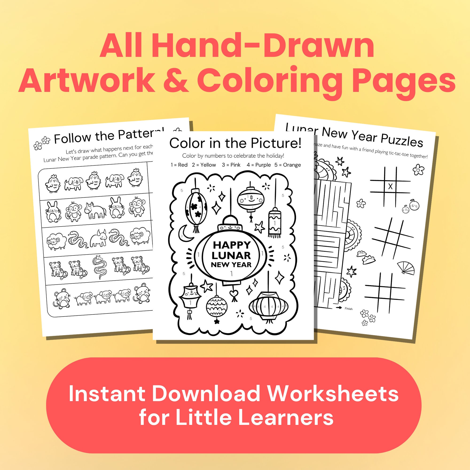 Fun and Educational Lunar New Year Worksheets and Activities for ...