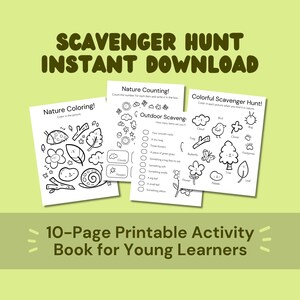 Interactive Scavenger Hunt Activity Book for Kids - Outdoor & Indoor ...