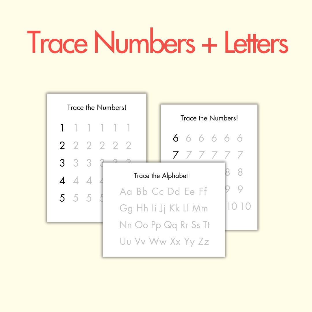 Fun and Educational Preschool Alphabet & Numbers Worksheets: Printable ...