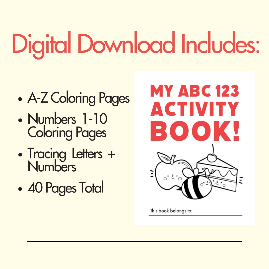 Fun and Educational Preschool Alphabet & Numbers Worksheets: Printable ...
